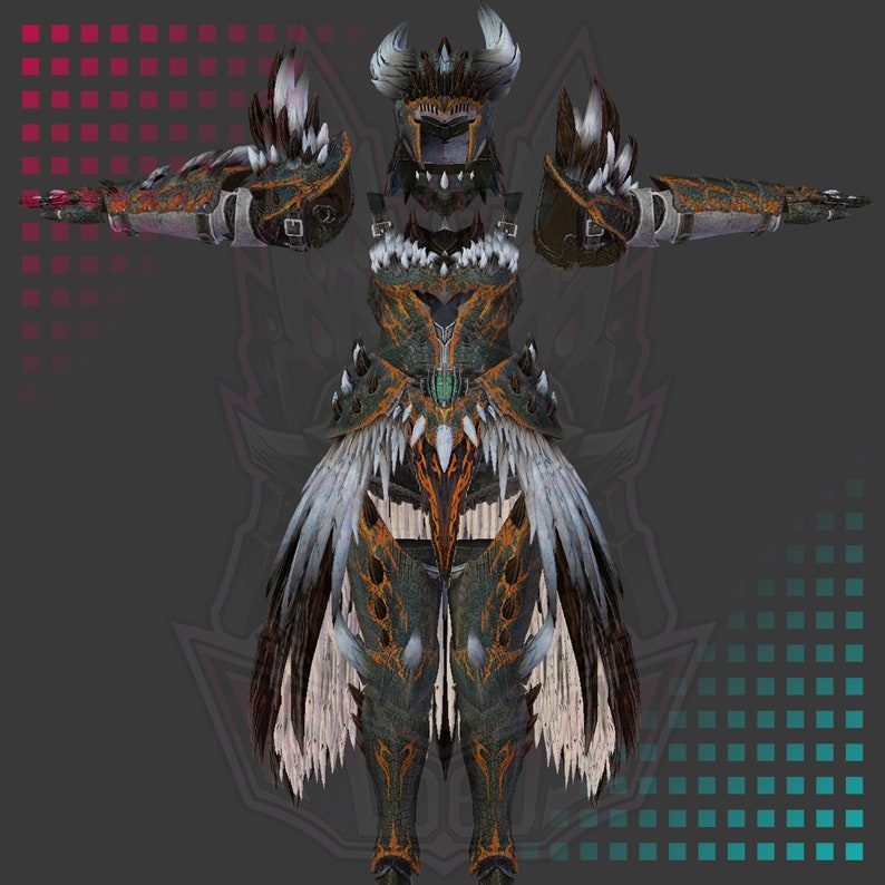 Nergigante Chaos Armor Pepakura Pattern - Etsy