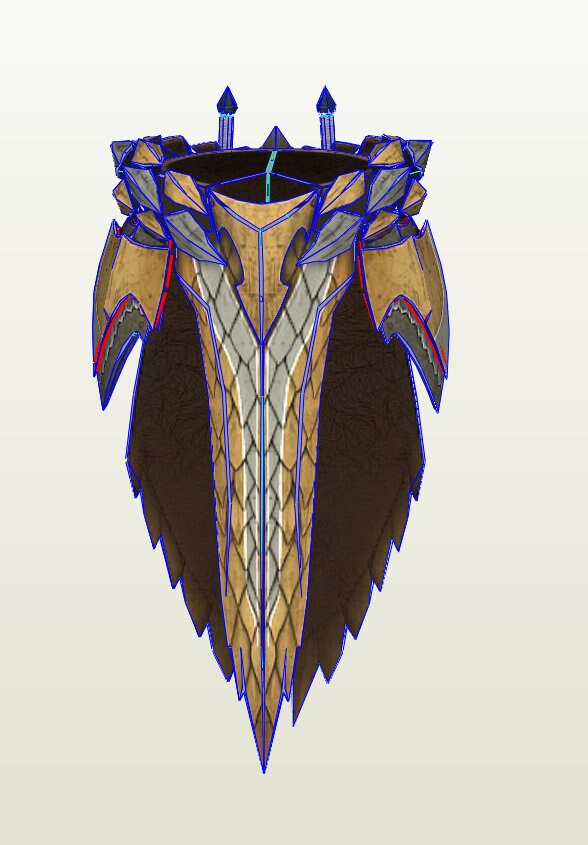 Seregios M Armor Pepakura Pattern - Etsy