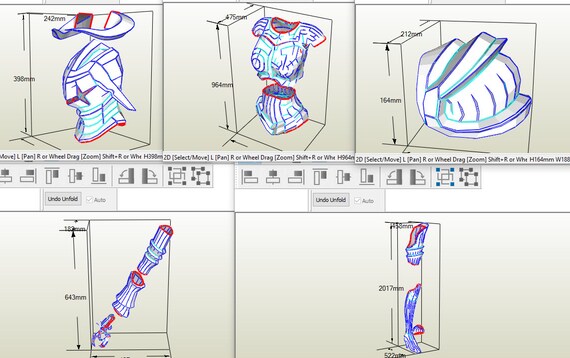 Pepakura samurai armor patterns - tjpase