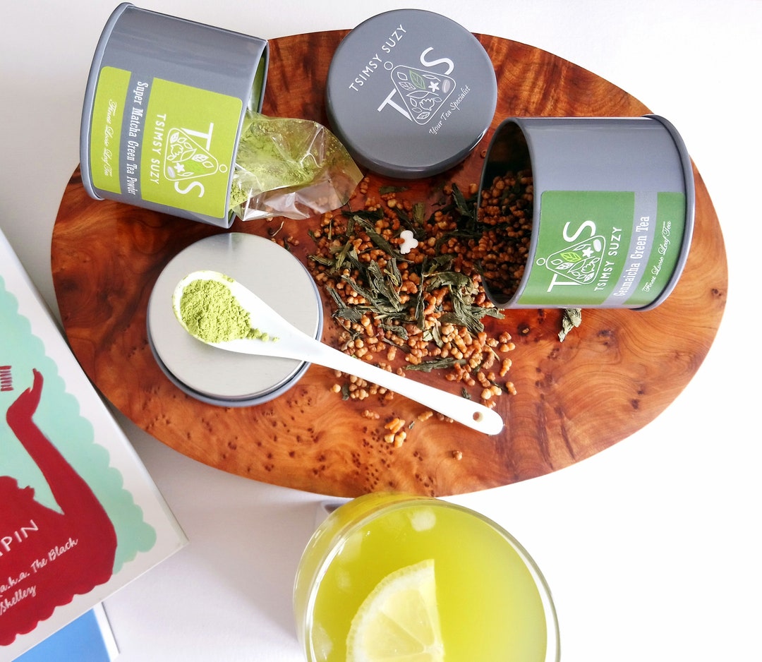 Japanese Green Tea Set-green Tea Powder/ Matcha Tea/ Genimaicha Tea ...