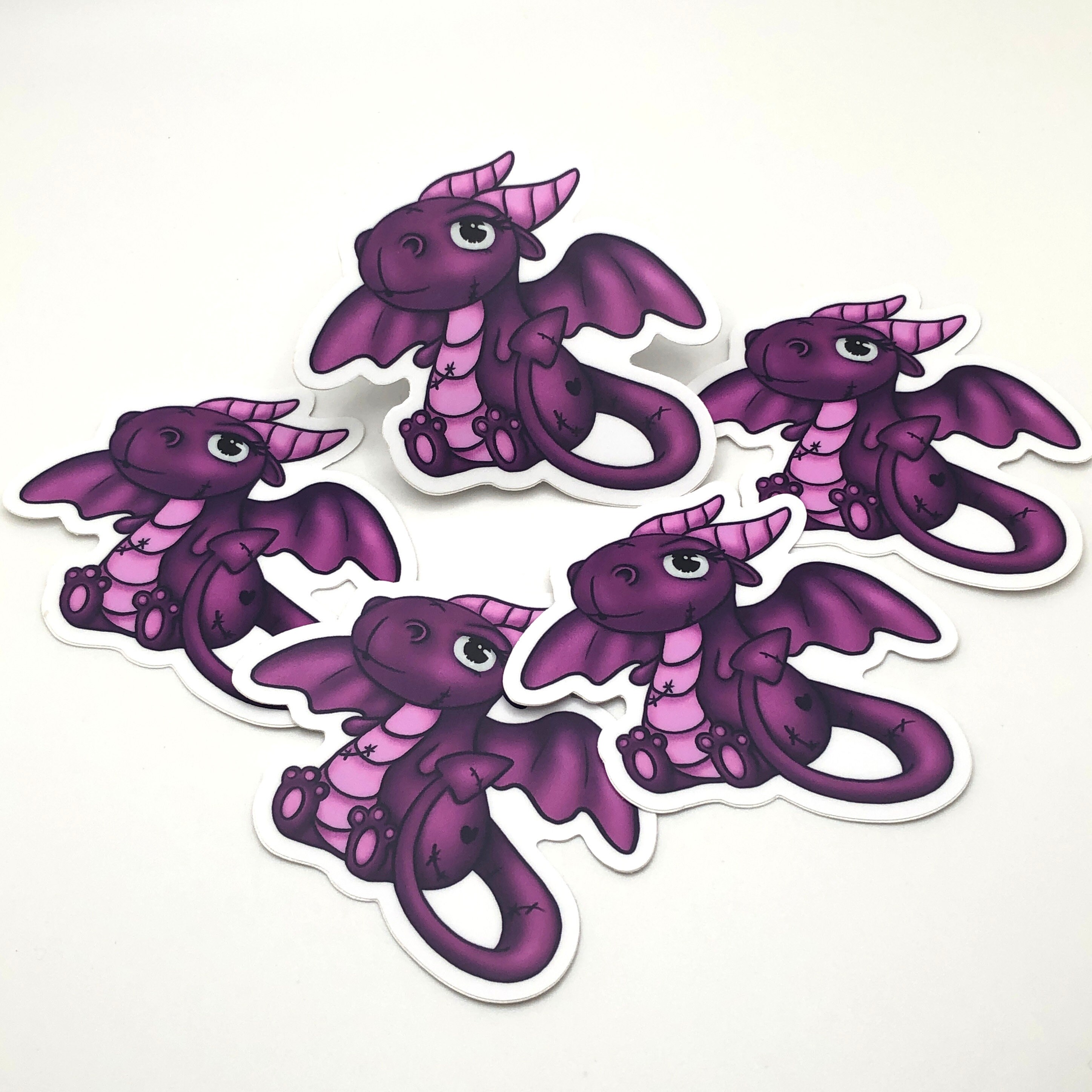 Stitches Purple Dragon Vinilo Pegatina 3 | Etsy