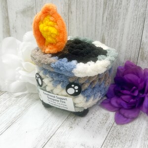 No Sew Mini Dumpster Fire Plush Pattern PDF | Crochet Pattern Amigurumi ...