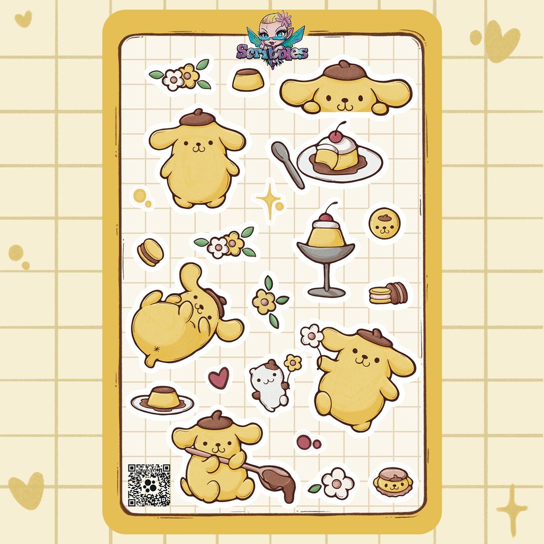 Pompompurin Sticker Sheet - Etsy