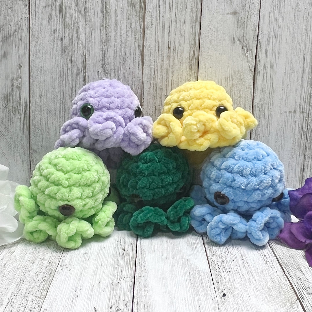 Crochet Octopus Plushies Crochet Plush Octopus Mini Octo - Etsy