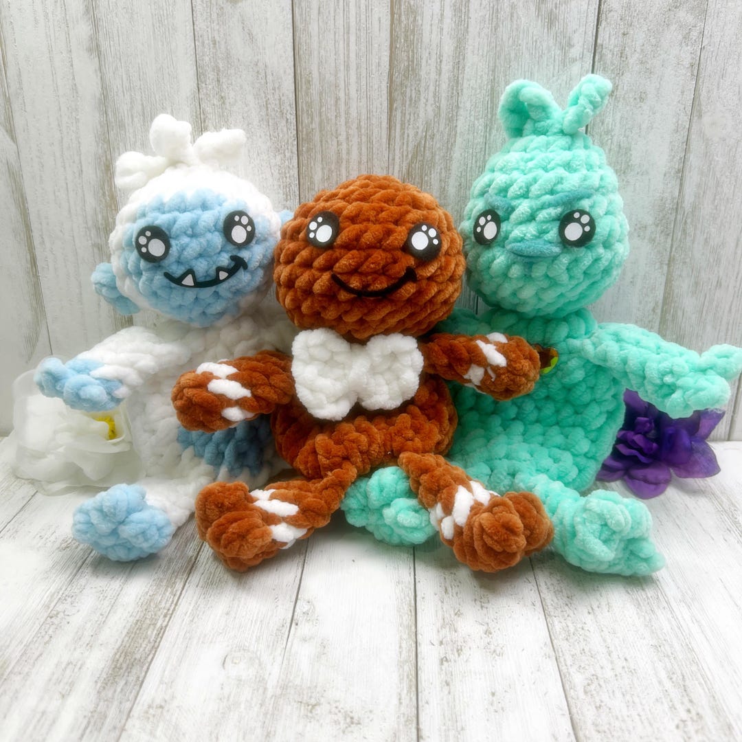 No Sew Mini Winter Trio: Mean Green Grinch, Yeti, & Gingerbread ...
