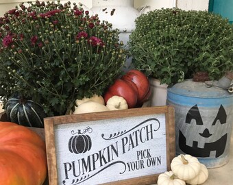 Pumpkin patch sign | Etsy