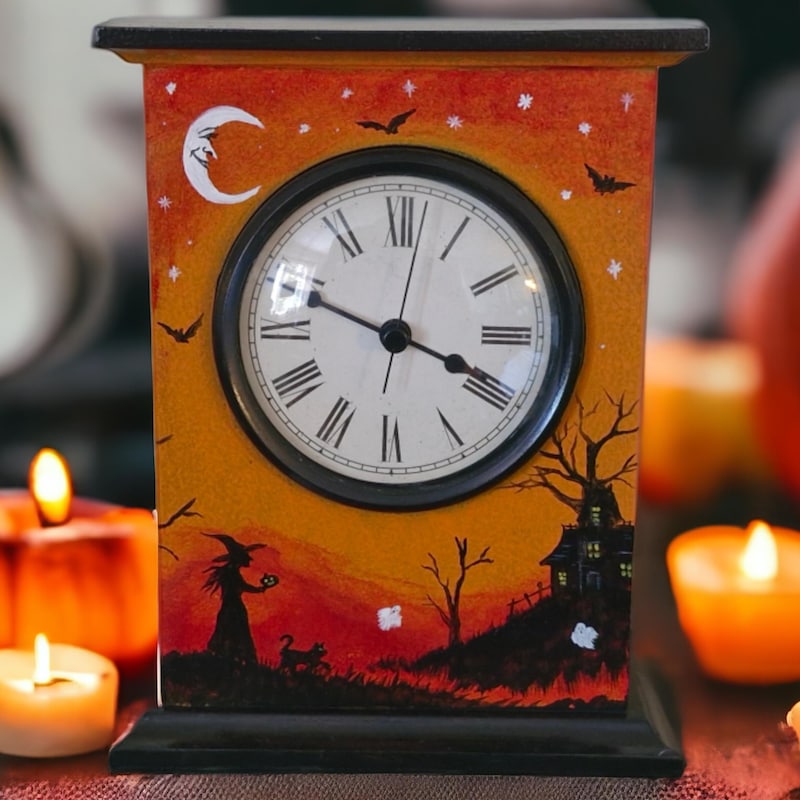 Halloween Clock - Etsy