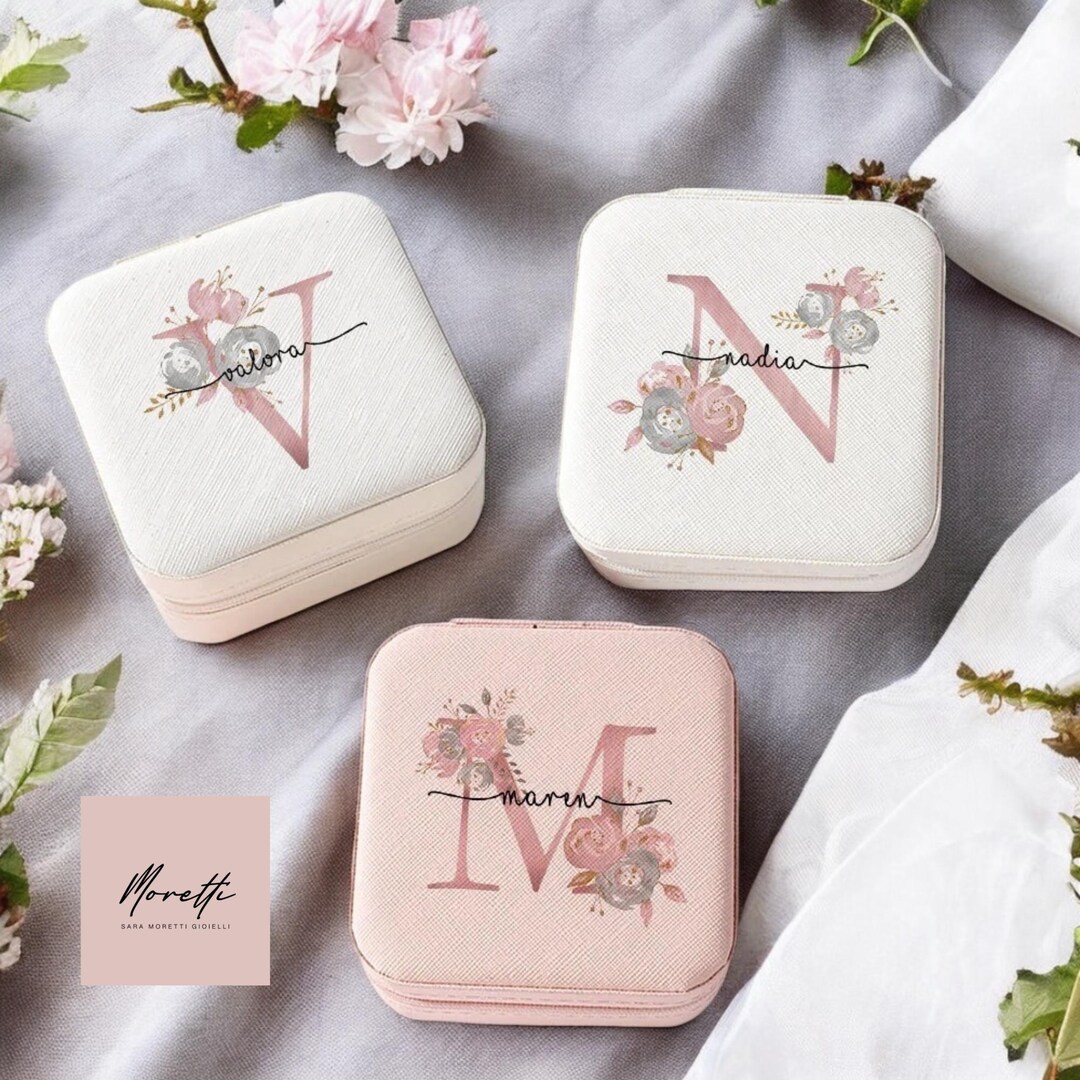 Personalized Jewelry Box Custom Jewelry Boxes Bridesmaid Jewelry Ring ...