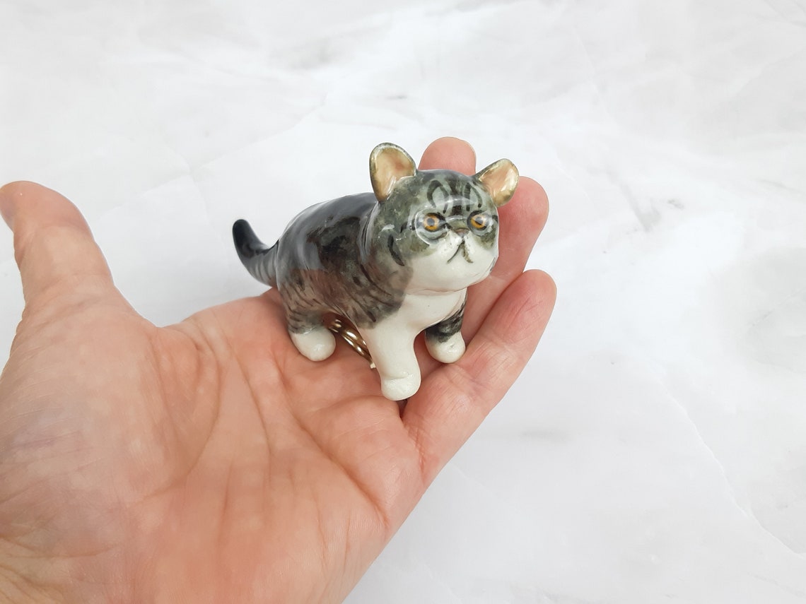 Custom Order Medium Detailed Porcelain Cat Pet Portrait, Custom ...