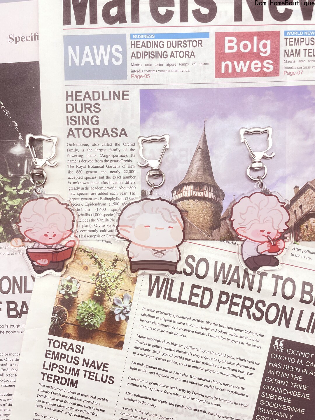 Baldur's Gate 3 ASTARION Keychainacrylic Keychaingift - Etsy Australia