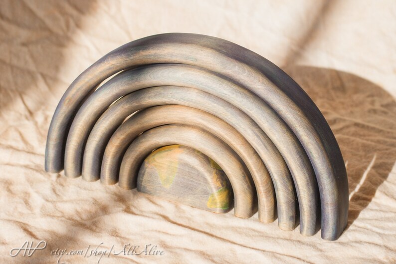 Wooden Earth Atmosphere Structure Stacker Waldorf Toys | Etsy