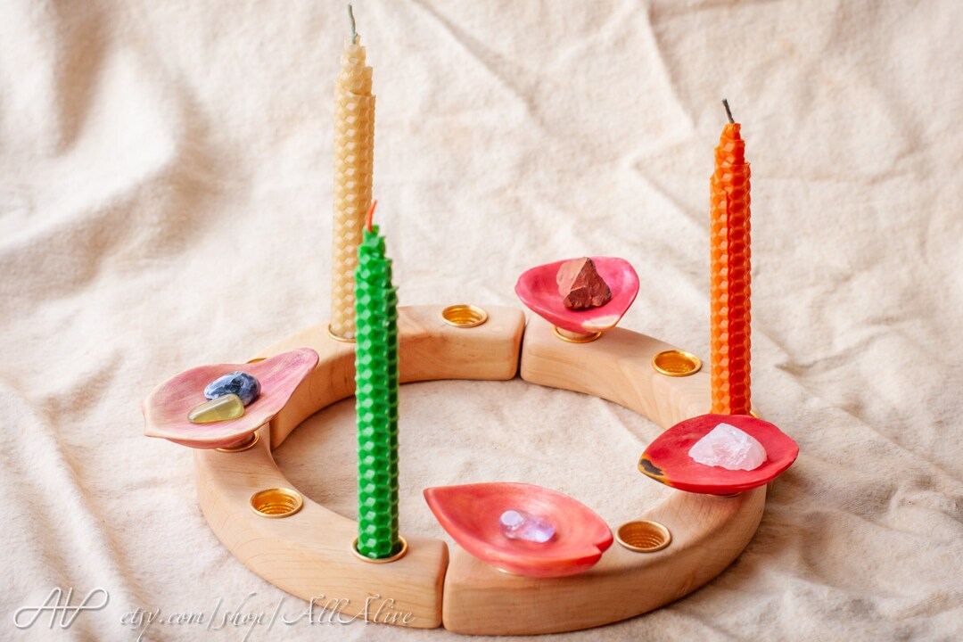 Spring&summer - Petal Plates Set - Birthday Ring and Advent Spiral ...