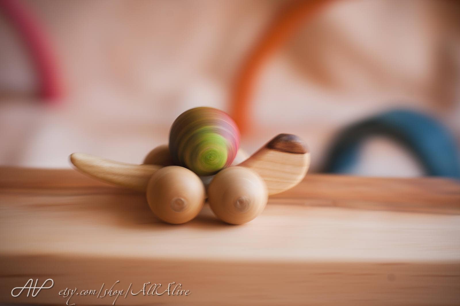 Rolling Turtle Toy Wooden Cars Waldorf Toys Montessori - Etsy