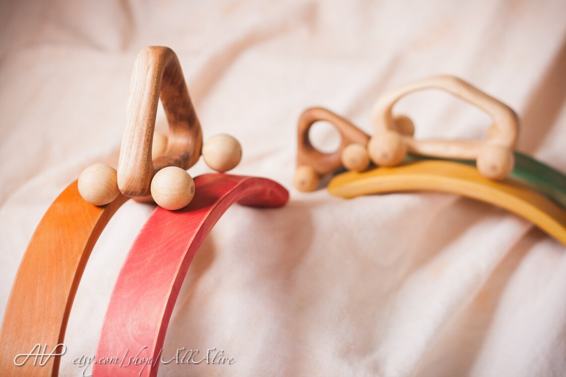 Wooden Bridge for Cars and People Colorful Waldorf Toys - Etsy