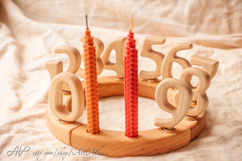 Numbers Set Waldorf Inspired Decorations Ornaments for - Etsy