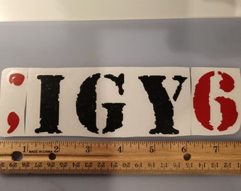 IGY6 Vinyl Decal, I Got Your Six, Blue Lives Matter, Thin Blue Line ...