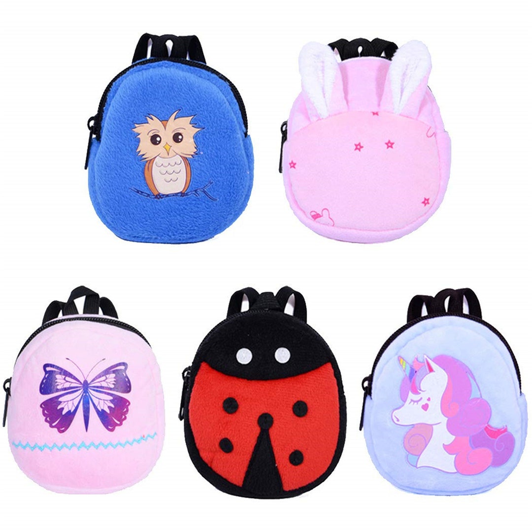 18 Inch Doll Backpack,unicorns/ladybird/owl/rabbit Ear/purple Butterfly ...