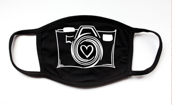 Camera Photographer Washable Face Masks Custom Made in USA | Etsy