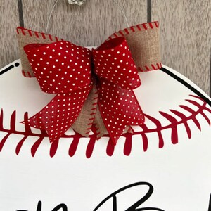 Play Ball Baseball Hand Painted Wooden Door Hanger Sign - Etsy