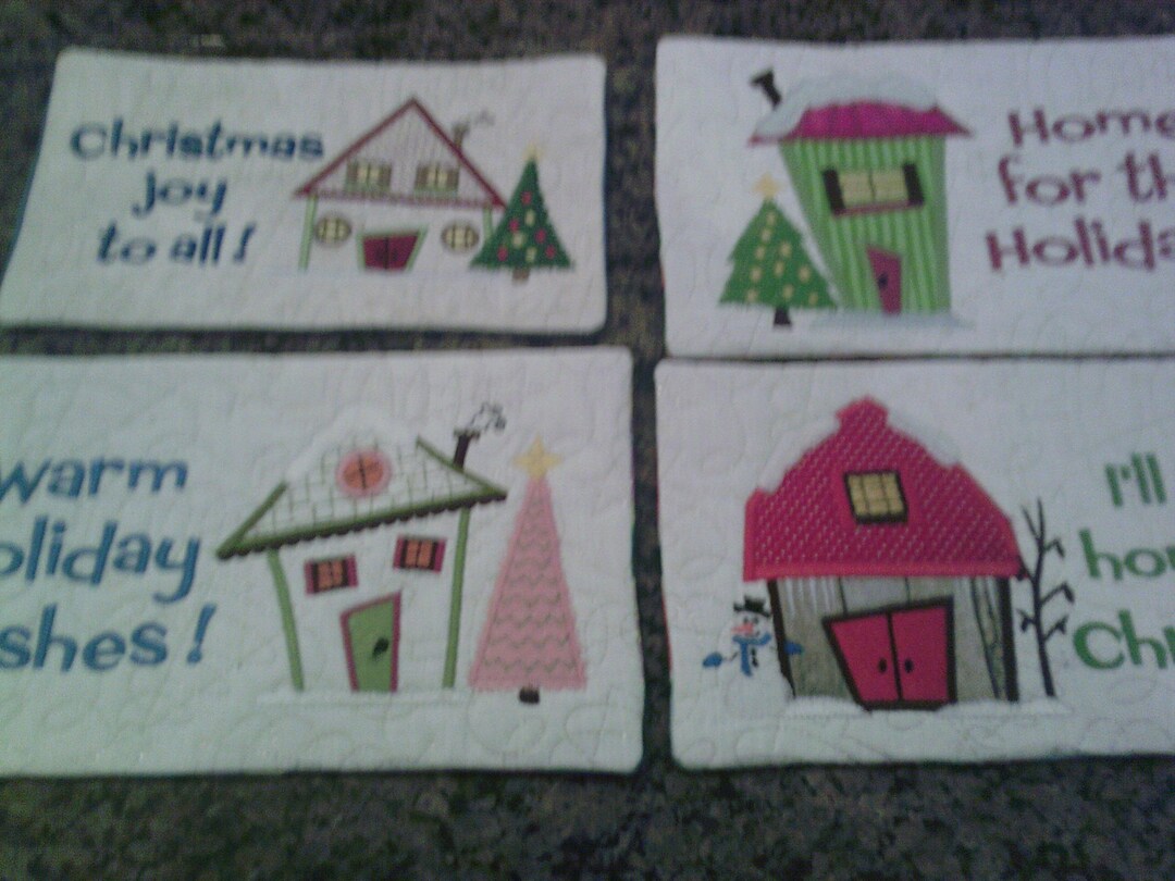 Mug Rugs, Everyday, Christmas, Quiltleld, Cute Sayings, Wonka Houses ...