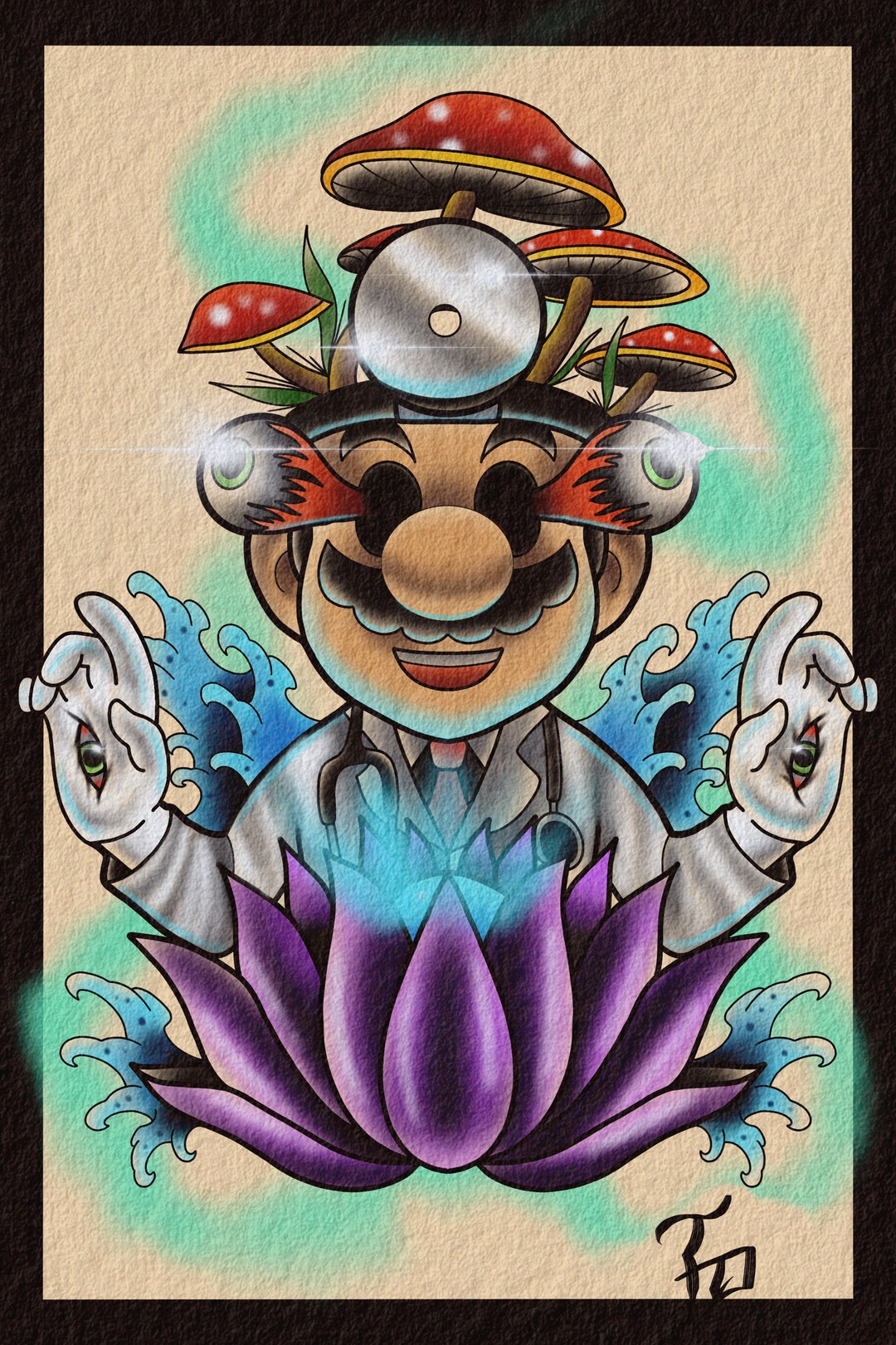 Dr. Mario on Shrooms - Etsy