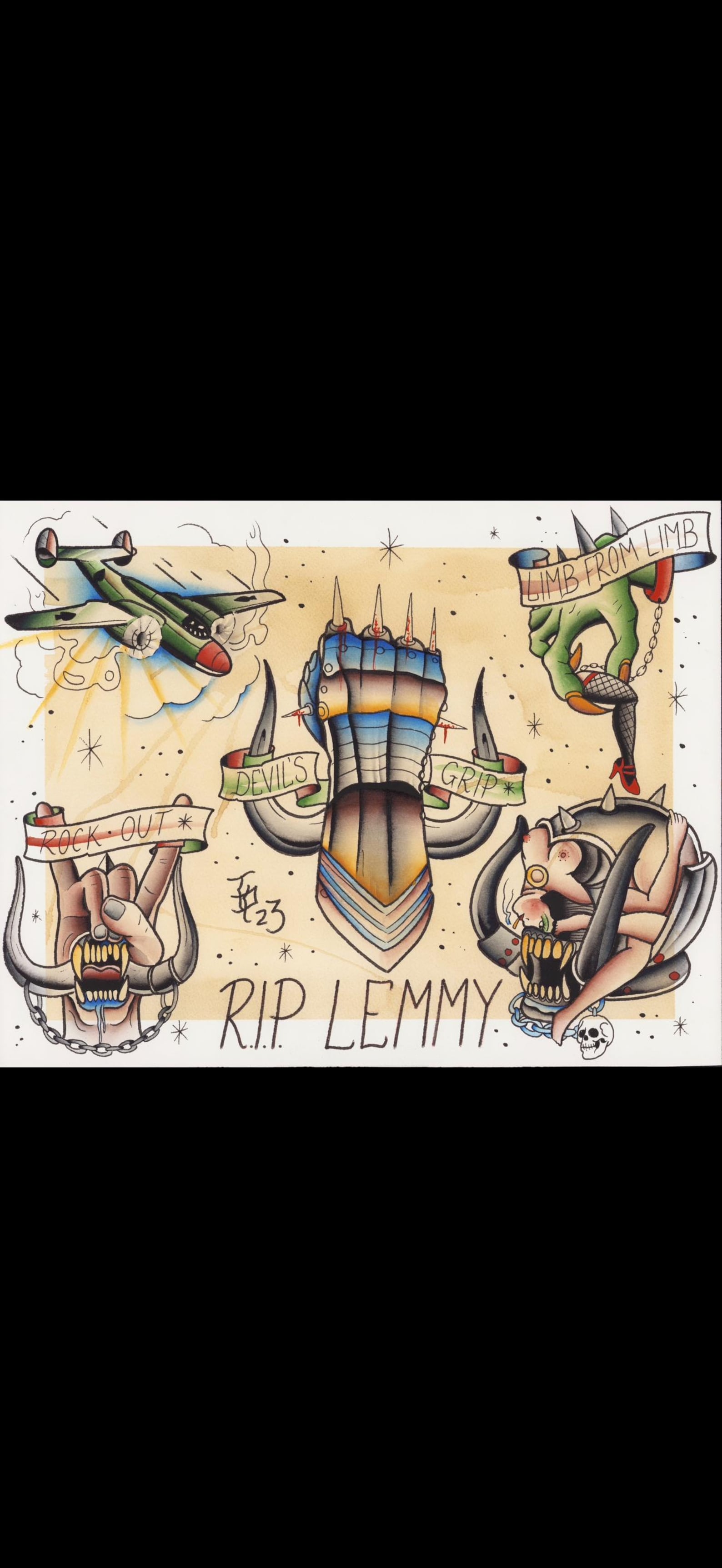 Full Music Set Tattoo Flash - Etsy