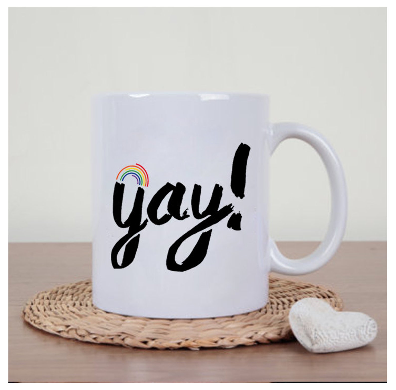 Gay Mug Yay Gay Gay Pride Coffee Mugs Valentine's Day - Etsy