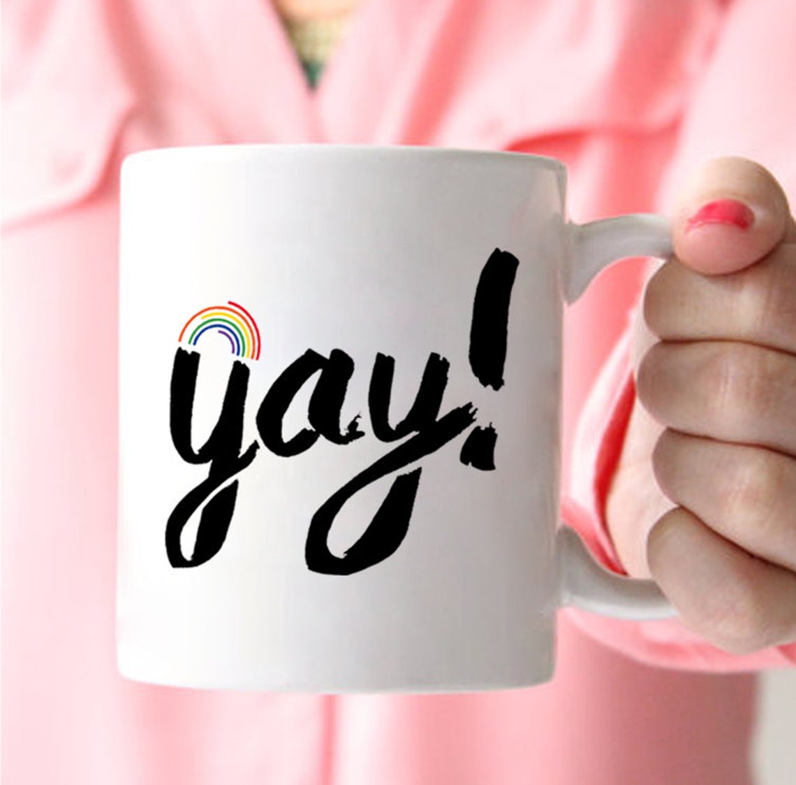 Gay Mug Yay Gay Gay Pride Coffee Mugs Valentine's Day - Etsy