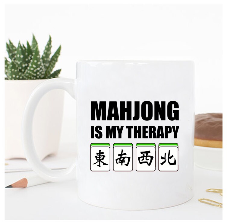 Mahjong Mug Mahjong is My Therapy Mahjong Coffee Mug - Etsy
