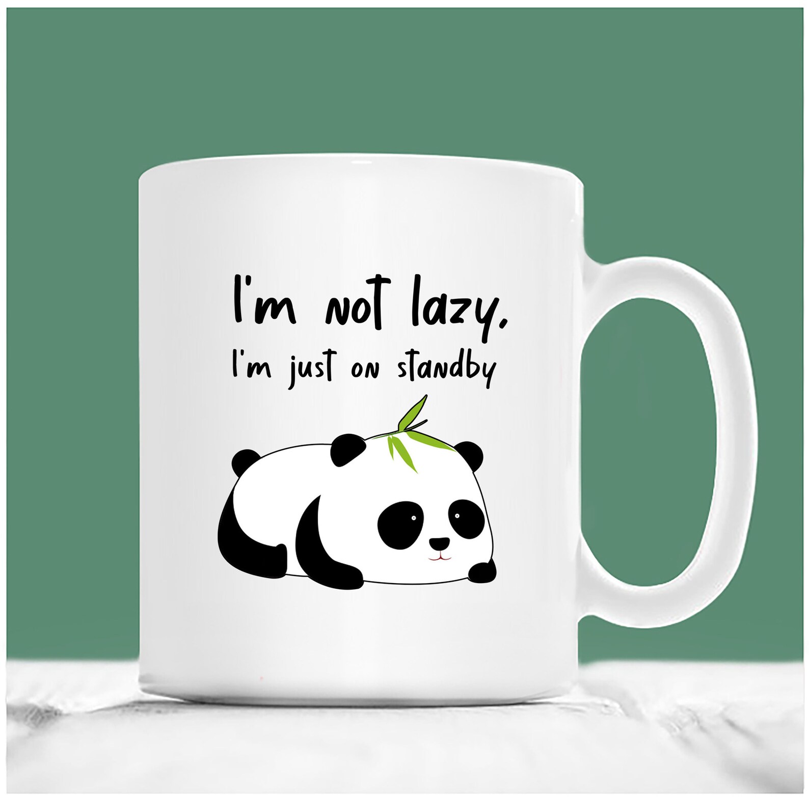 Panda Coffee Mug I'm Not Lazy I'm Just On Standby | Etsy