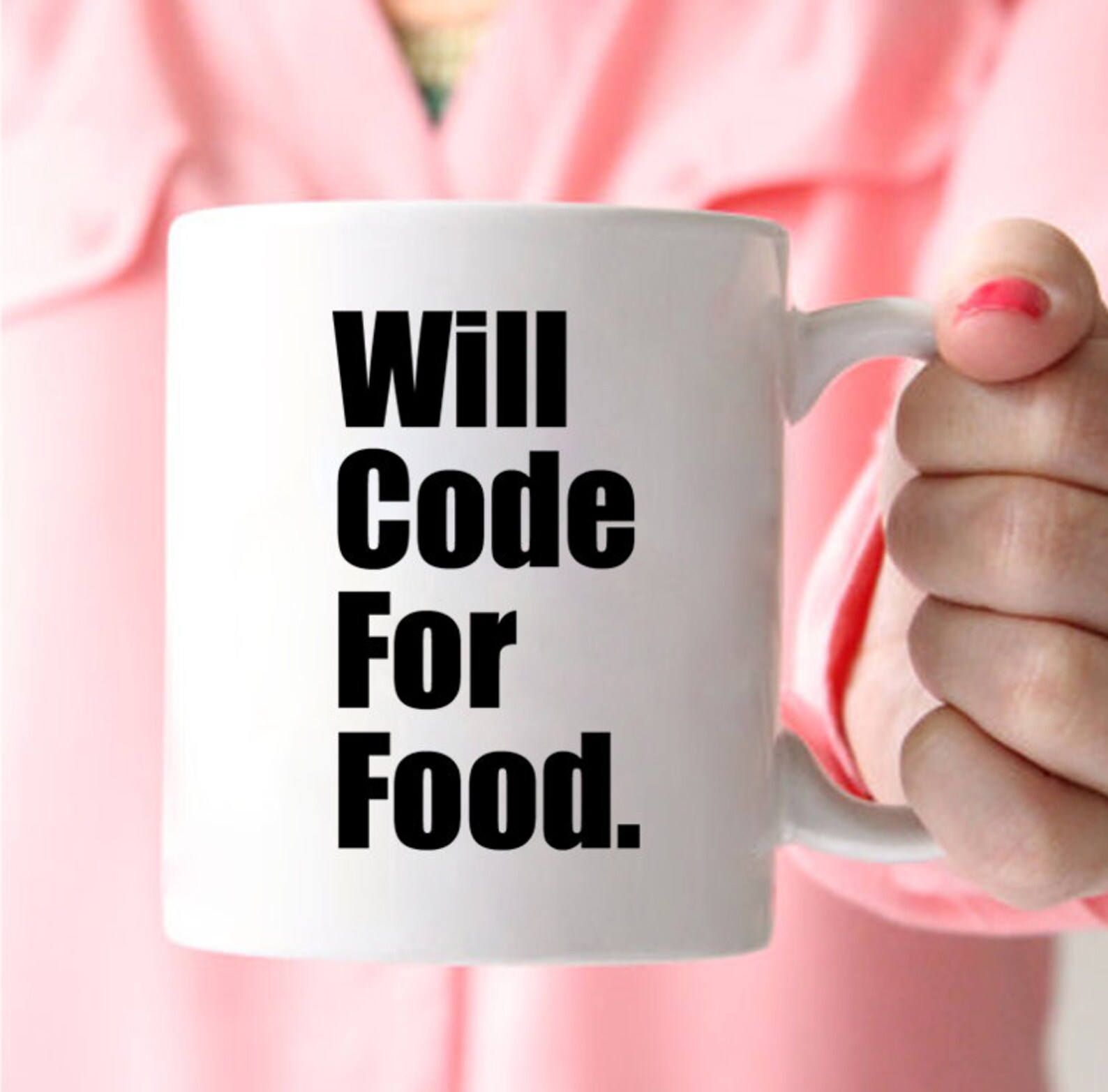 Programmer Mug Will Code For Food Coding Mug Nerd Coffee | Etsy