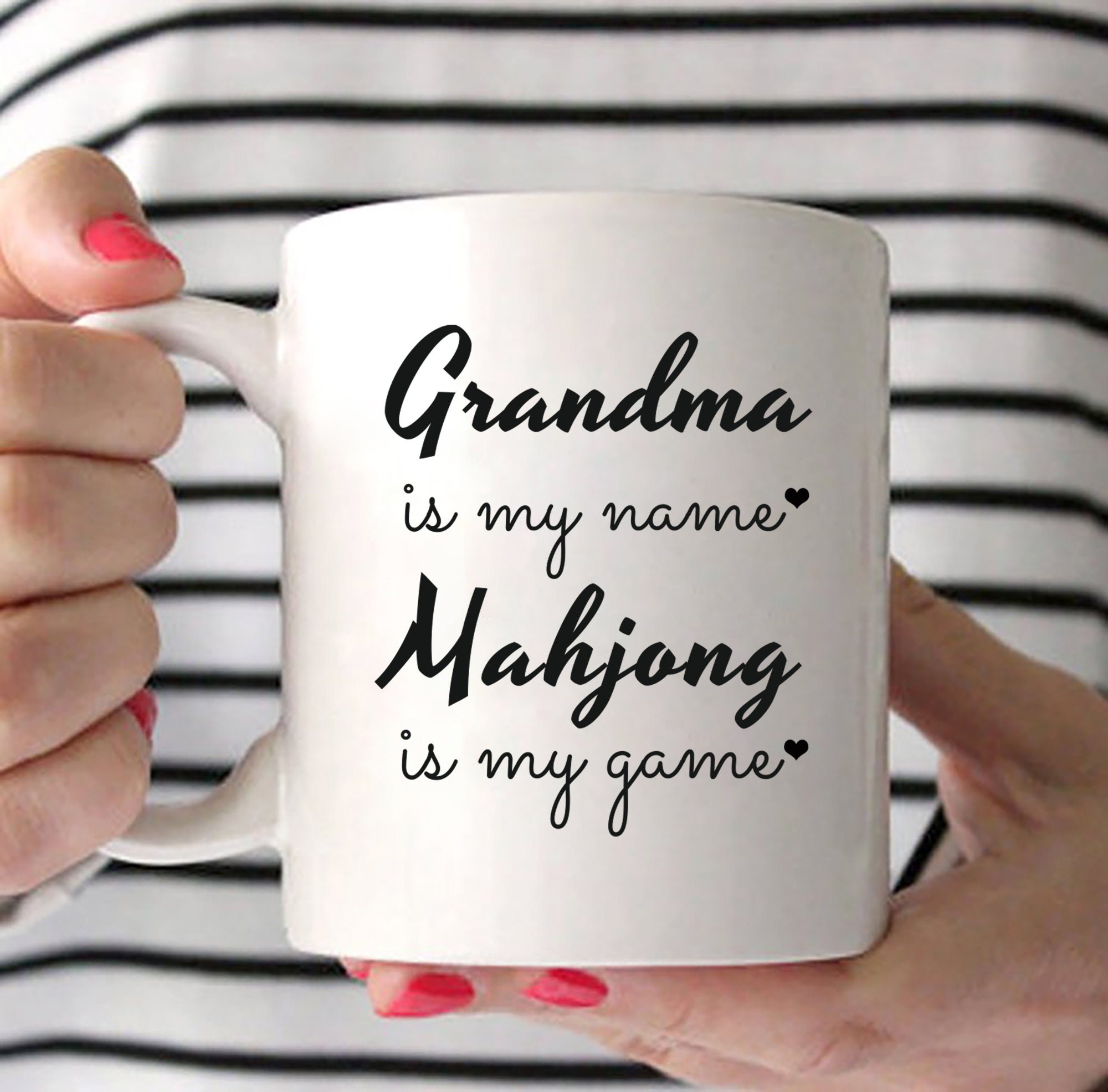 Grandma Mahjong Mug Grandma is My Name Mahjong is My Game - Etsy