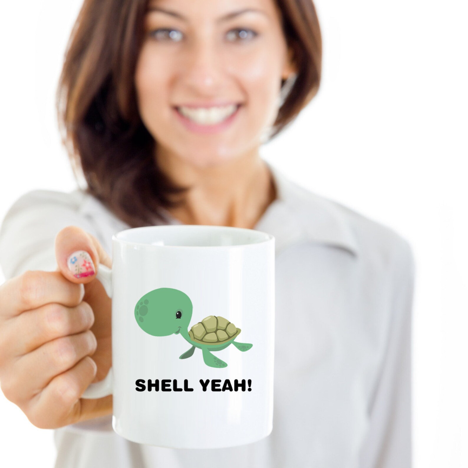 Turtle Mug Shell Yeah Turtle Coffee Mug Sea Turtle Coffee - Etsy