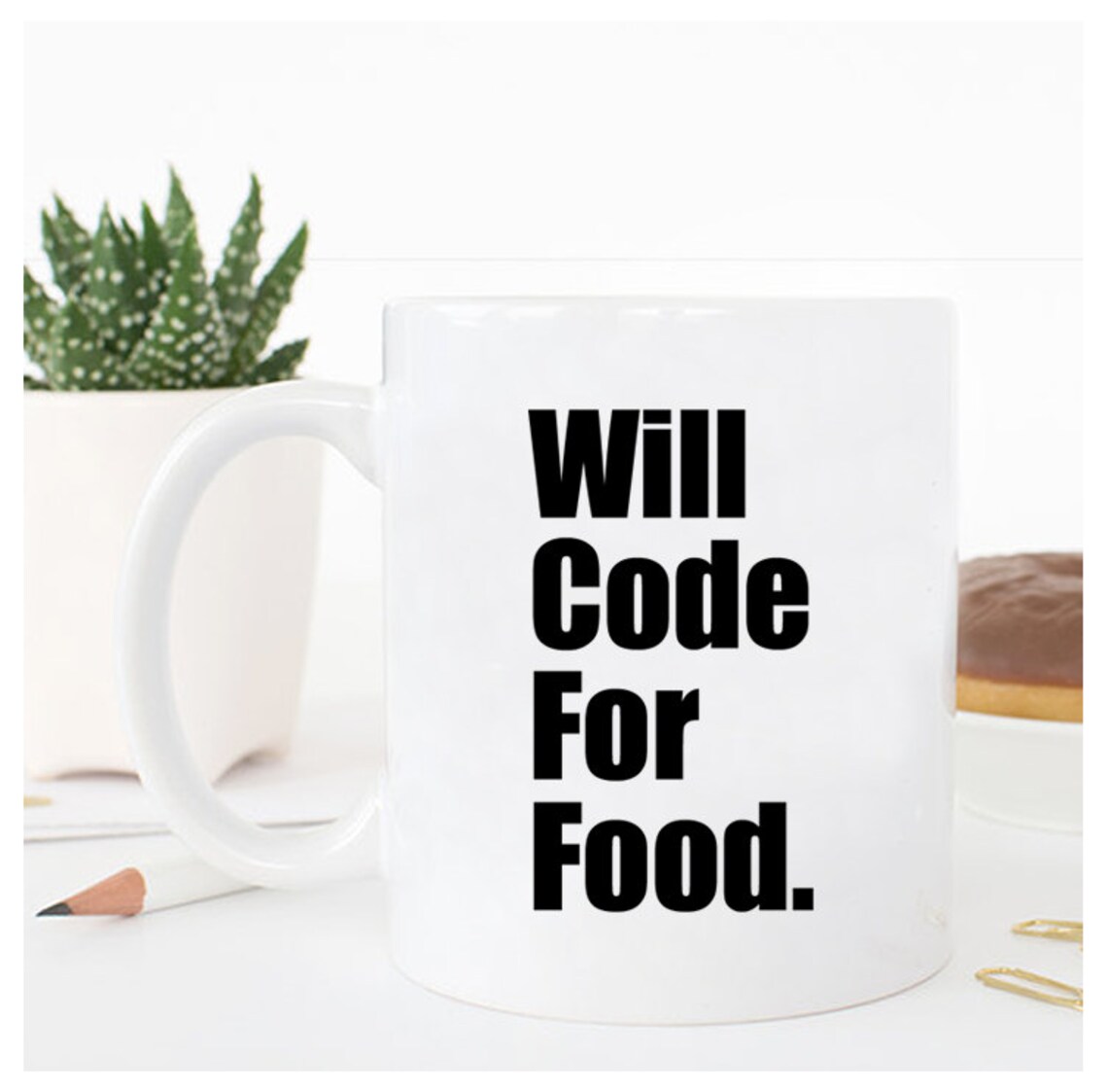 Programmer Mug Will Code For Food Coding Mug Nerd Coffee | Etsy