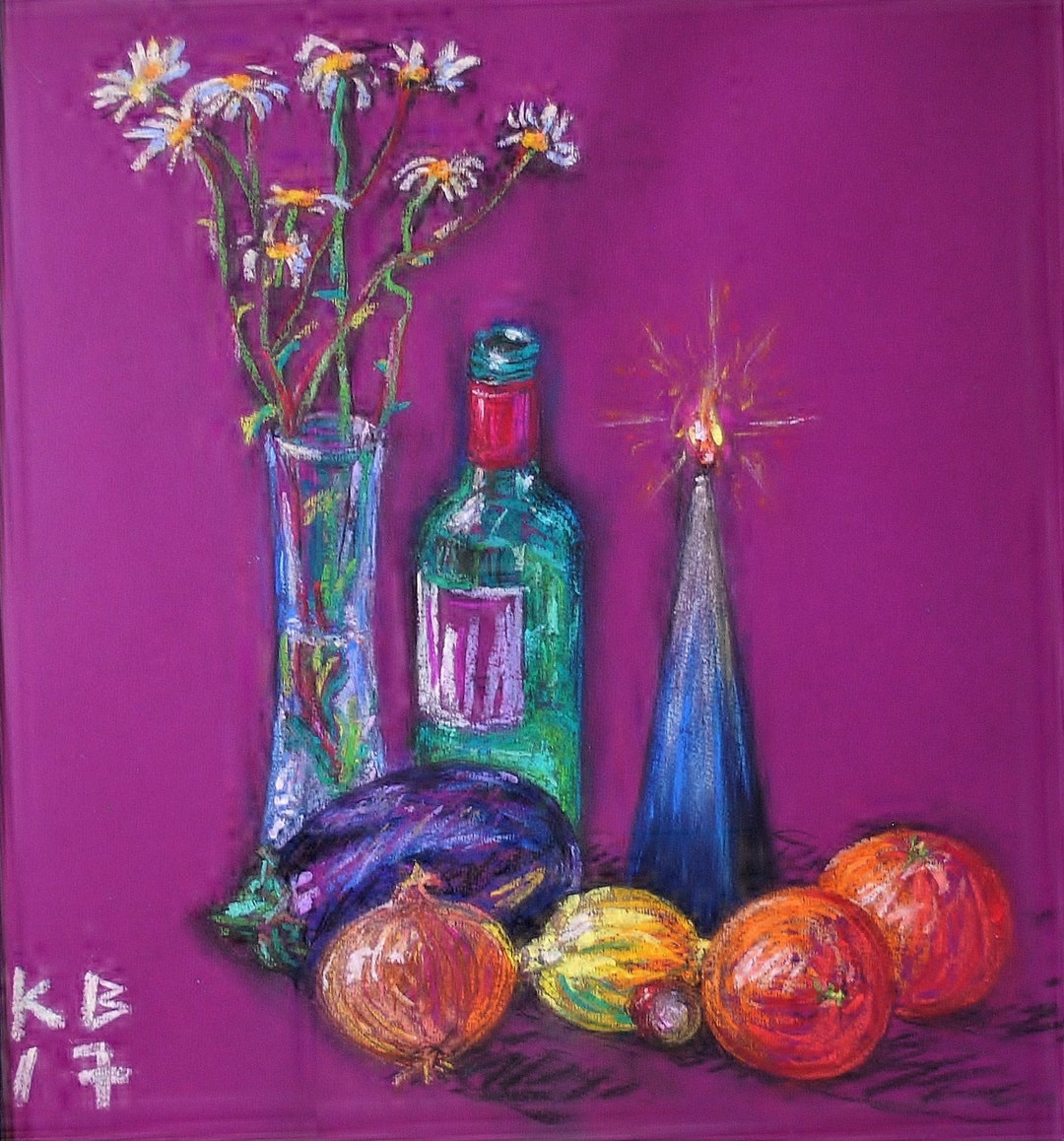 Still Life With Candle Card, 11.5 Cm X 12.5cm, With Envelope - Etsy