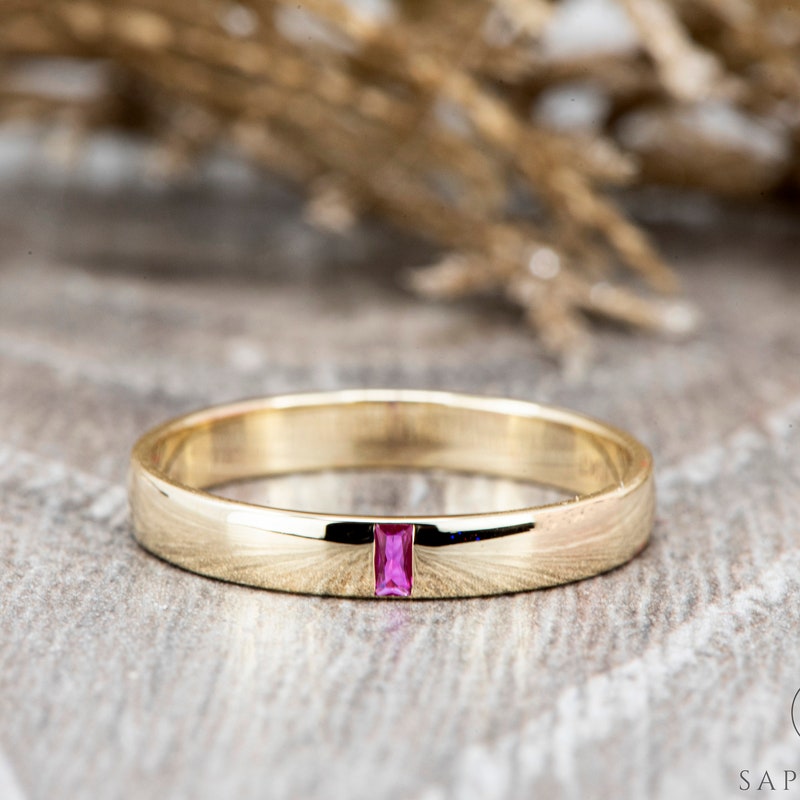 Mens Red Gold Ring - Etsy