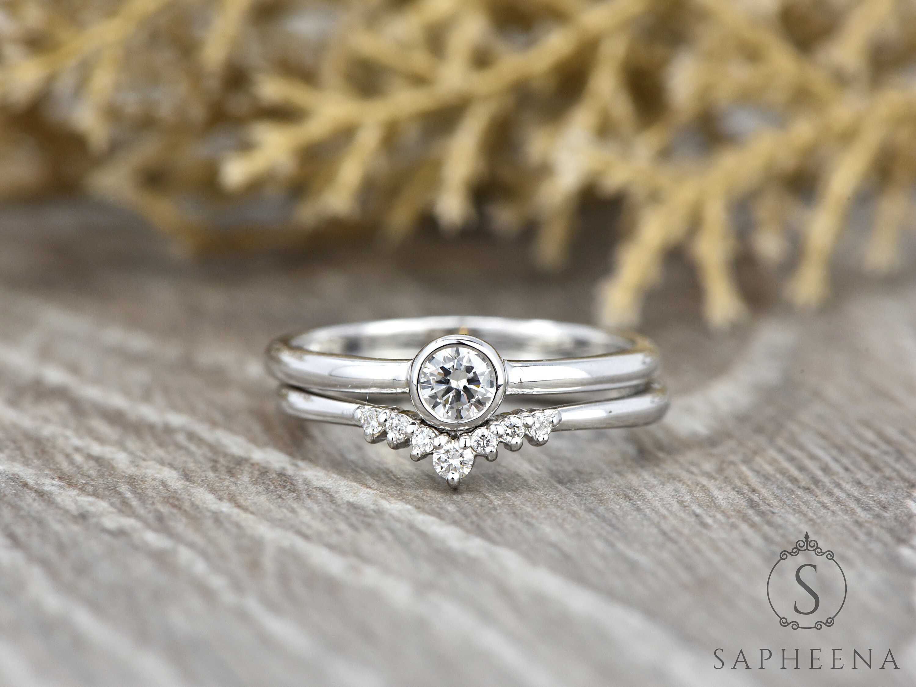 Minimalist Round Cut Natural Diamond Ring Diamond Bezel Engagement Ring Diamond Wedding Ring Gold Promise Ring Diamond Solitaire Ring Etsy