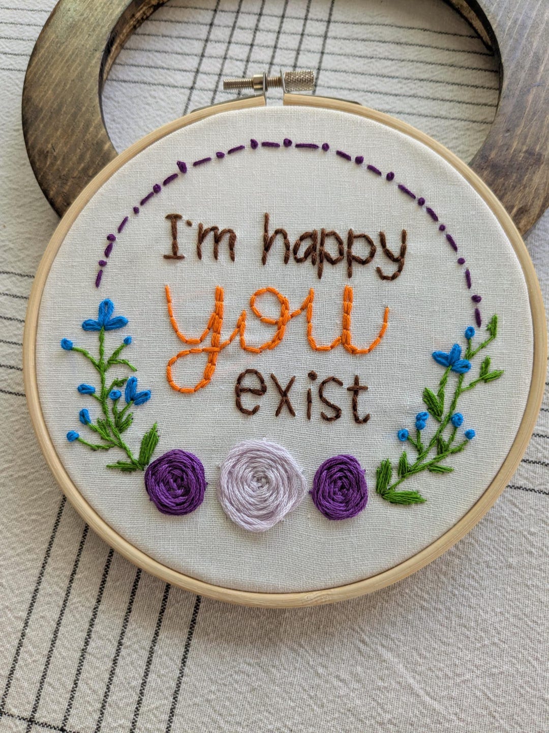 I'm Happy You Exist Embriodery Pattern - Etsy