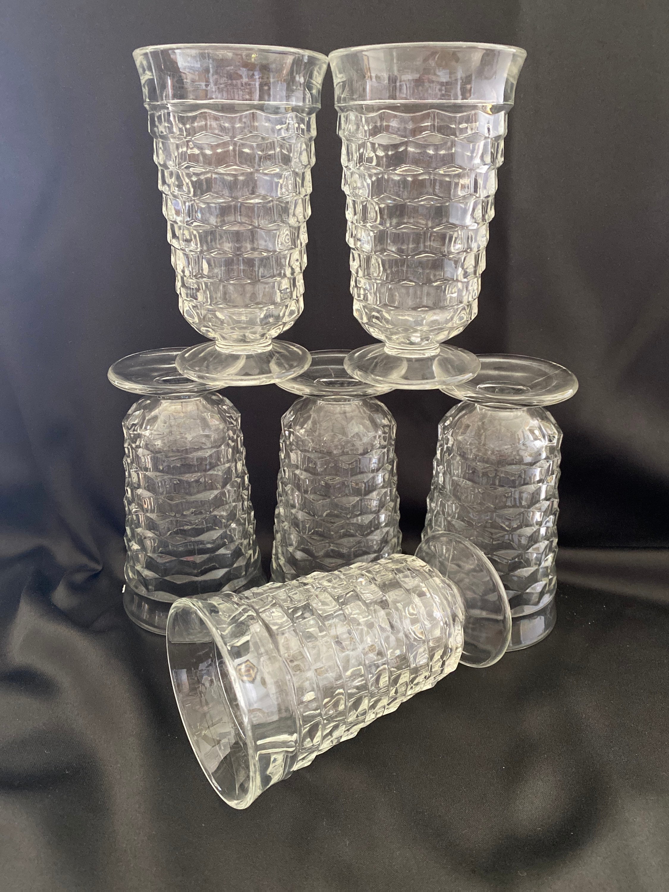 Vintage Clear Whitehall Ice Tea Glasses/cooler/pitcher/mid Century/gift ...