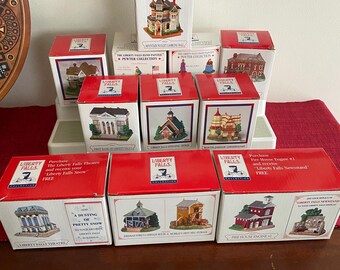 Lot of 9 Vintage Liberty Falls " the Americana Collection " Houses ...