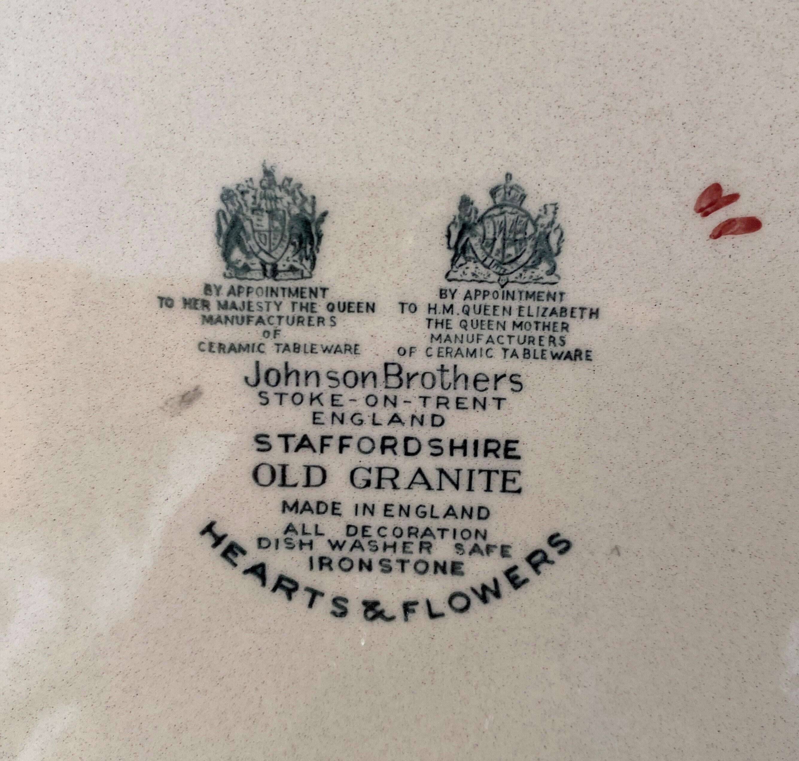 Vintage Johnson Brothers Dishes /hearts &flowers Pattern/replacement ...