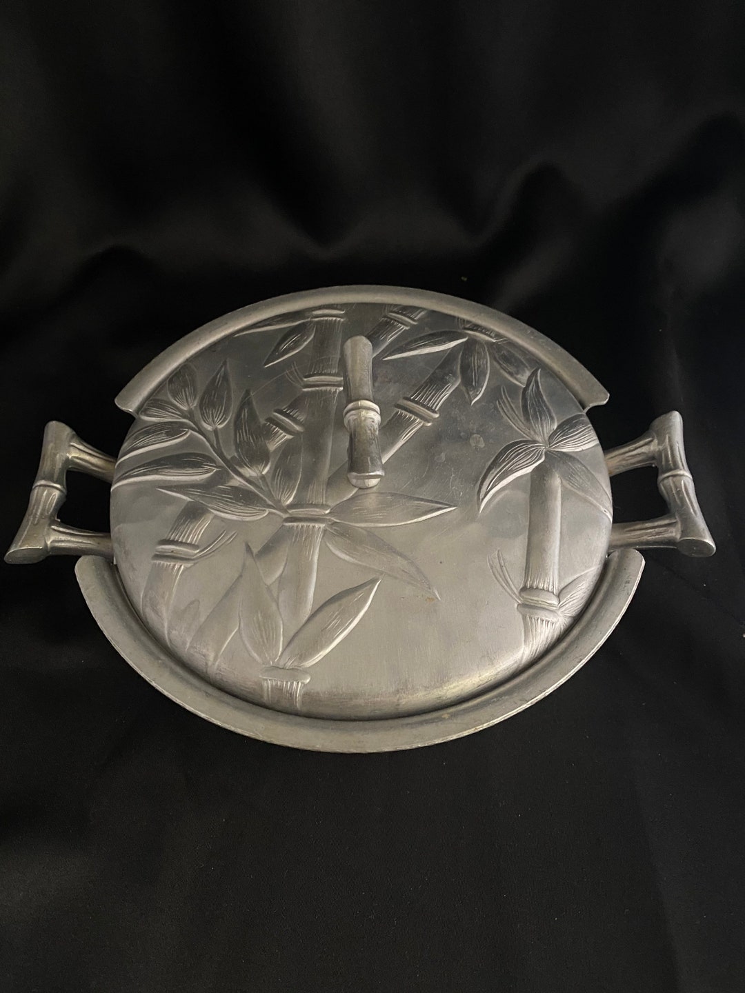 Vintage Everlast Forged Aluminum Casserole Dish With Lid/bamboo Pattern ...