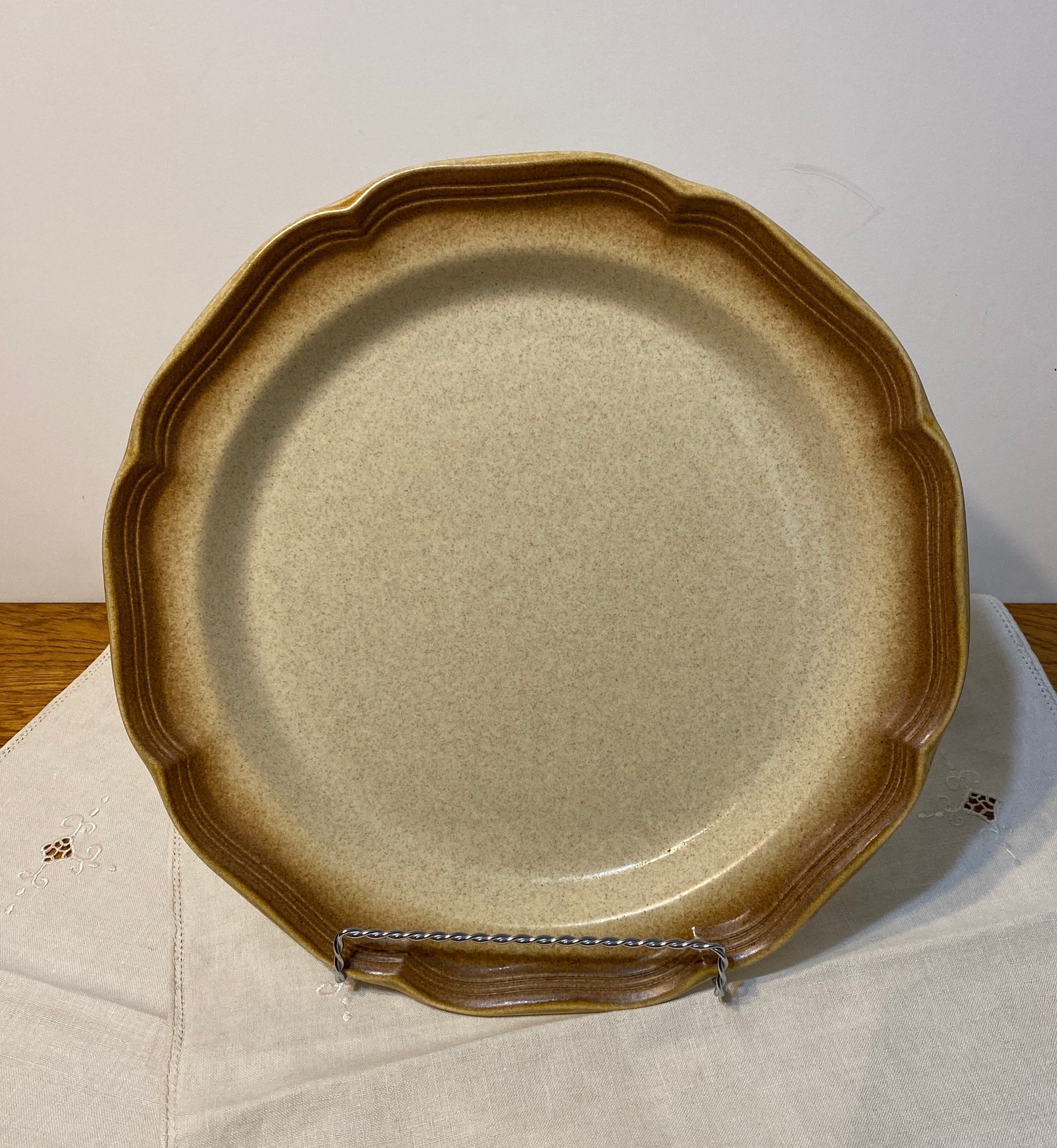 Vintage Mikasa Dinner Plates From 1970's Pattern Whole Wheat Granola E ...
