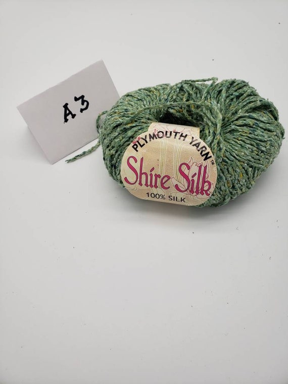 Single Skein Shire Silk Raw Silk Nubby Yarn. Light Green | Etsy