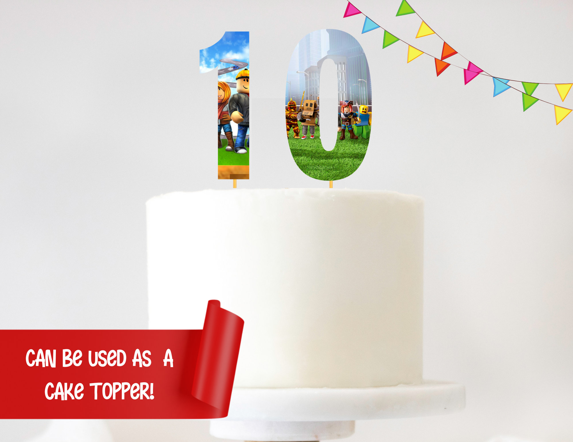 ROBLOX NUMBERS 0-9 Roblox Birthday PRINTABLE Numbers Roblox Landscape ...