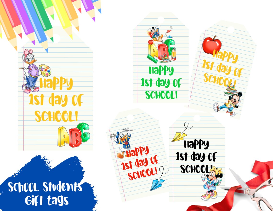 BACK TO SCHOOL Students Gift Tags Printable School Gift Tags - Etsy