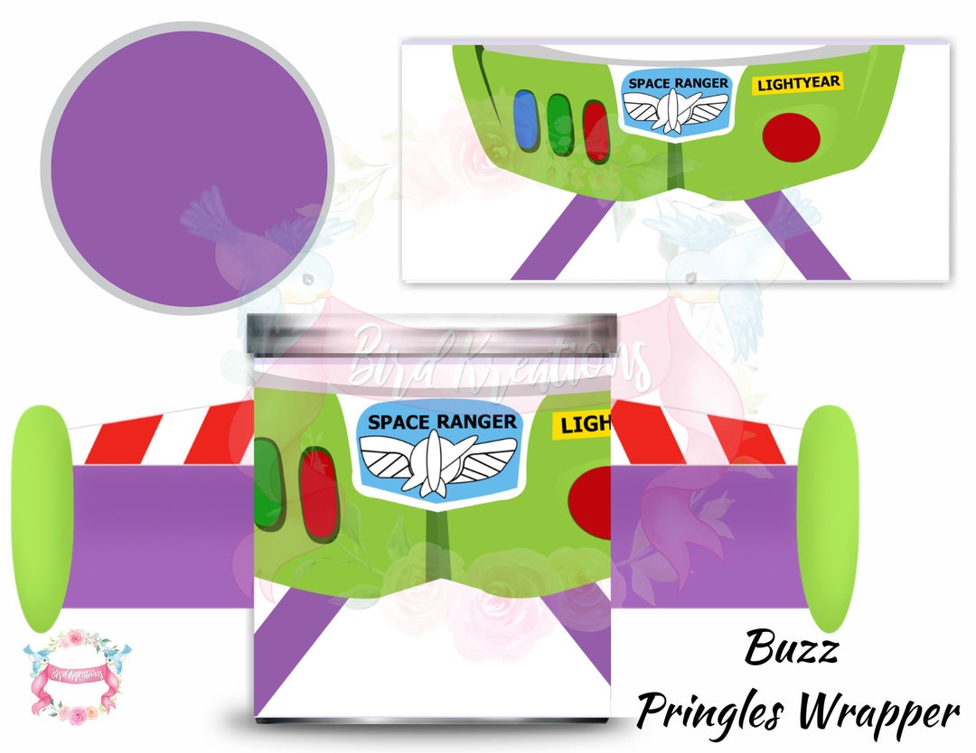Buzz PRINGLES Wrapper- ASTRONAUT Birthday Party Pringles Wrapper ...