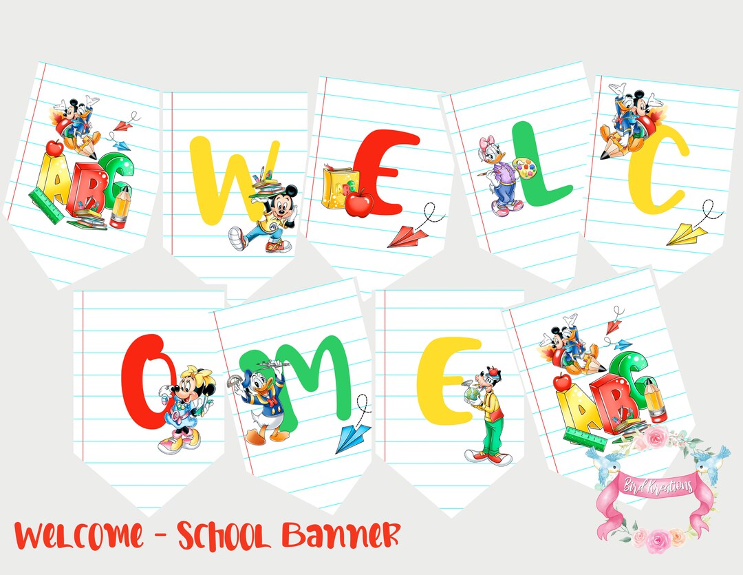 Back to School Banner- Welcome Banner- Teacher Classroom Decor- Welcome ...
