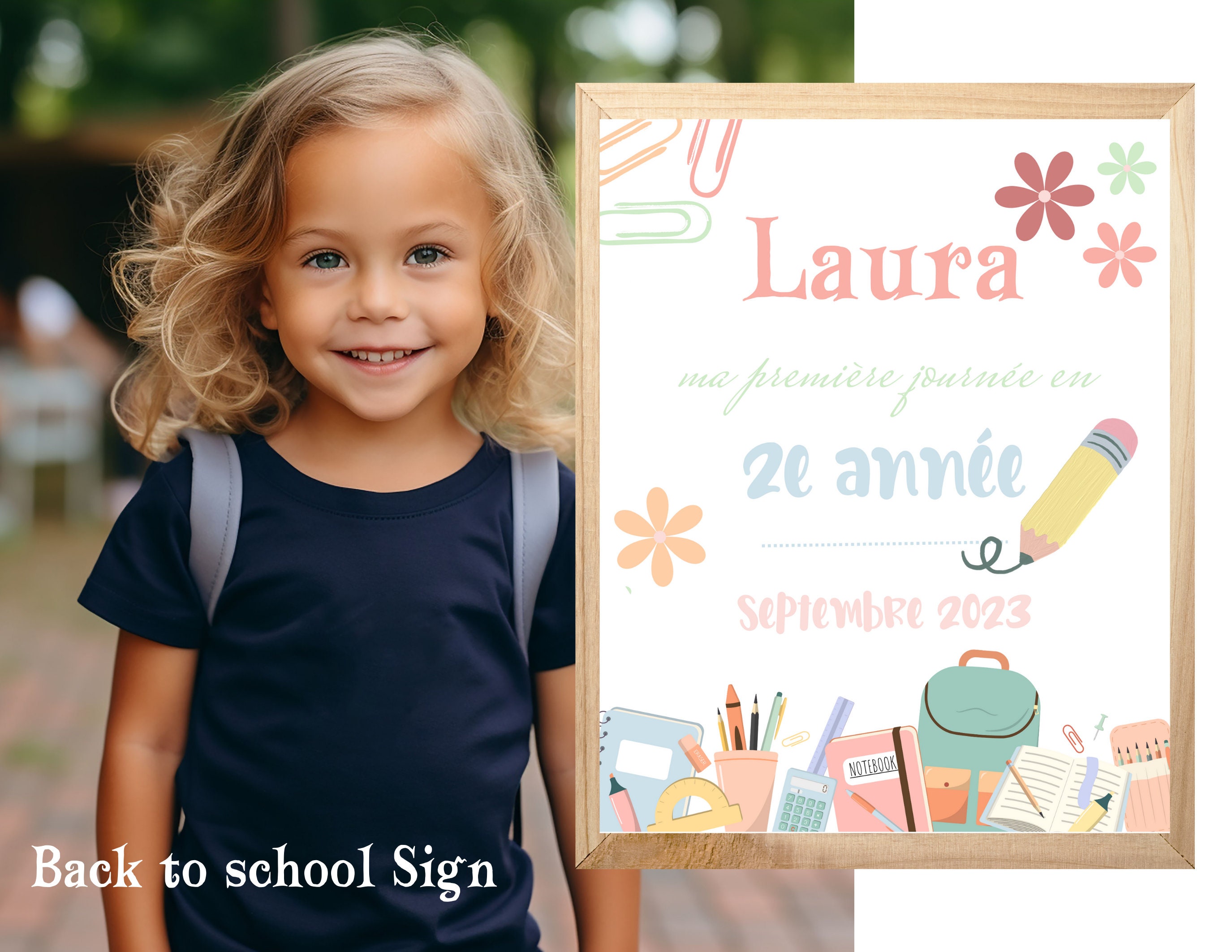 BACK to School Printable Sign Kids Back to School Sign, 8x10, Printable ...