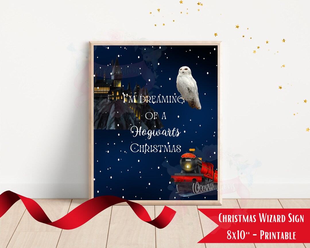 Magic WIZARD Christmas Sign Printable 8x10'' Sign Digital File ...